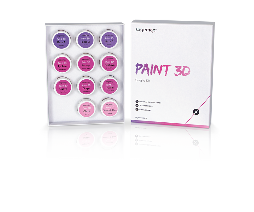 Sagemax Paint 3D Pink Esthetics Gingiva Kit – Garland Dental Services