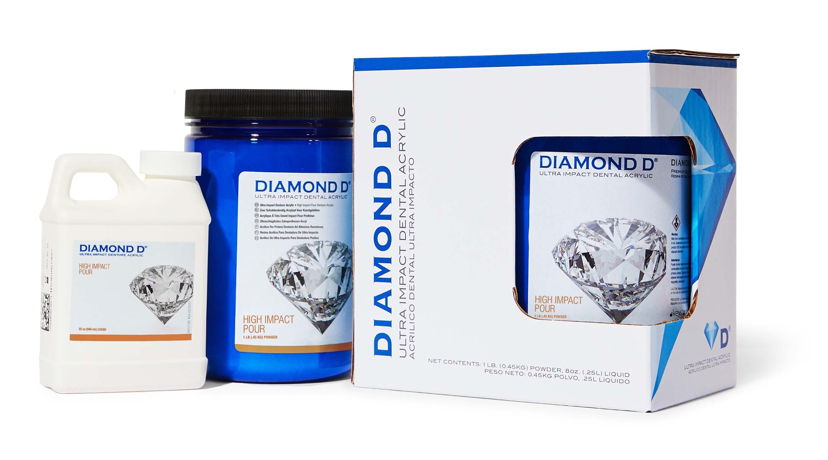 Keystone Diamond D® High Impact Pour Acrylic Kit, Original, 1 LB ...